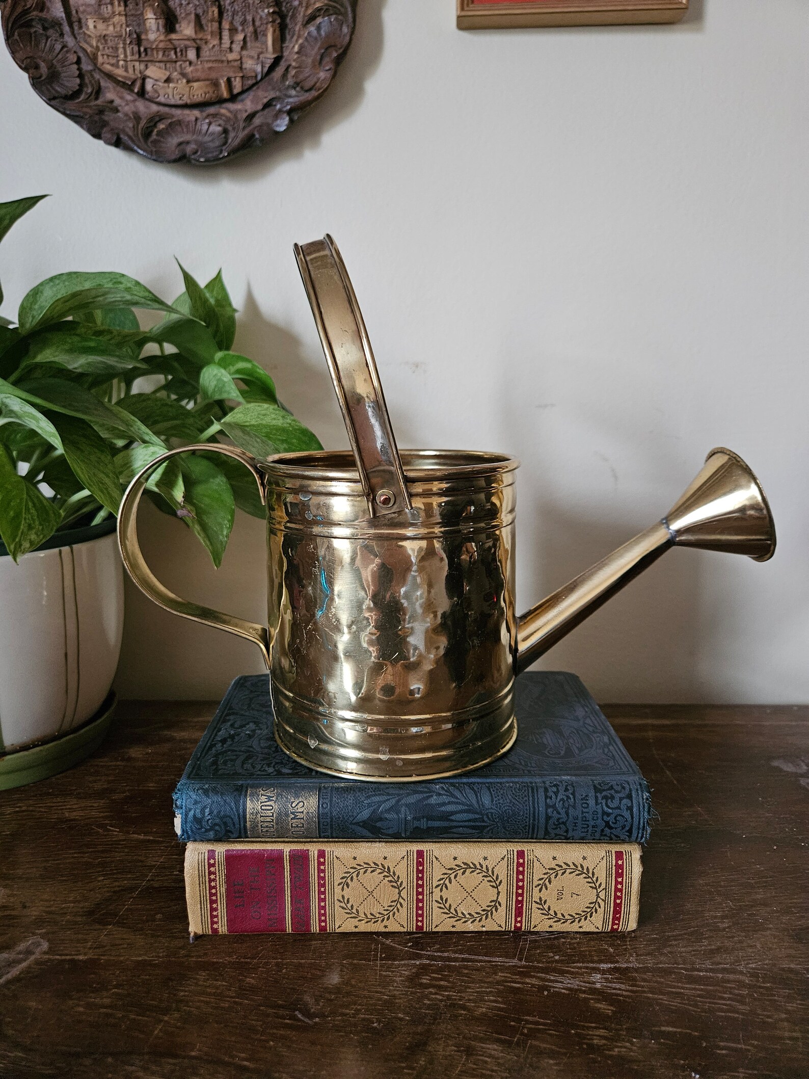 Vintage Brass Decorative Watering Can - Etsy