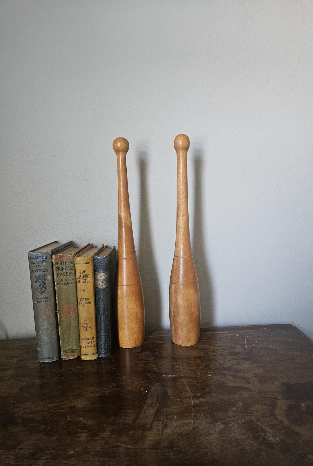 Vintage Wooden Juggling Pins / Exercise Pins - Etsy