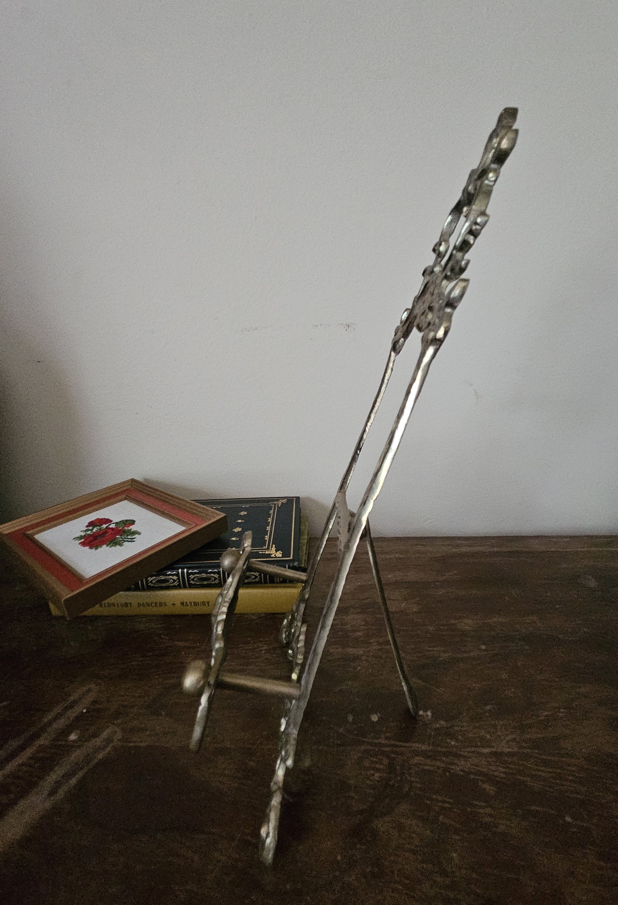Vintage Ornate Brass Easel - Etsy