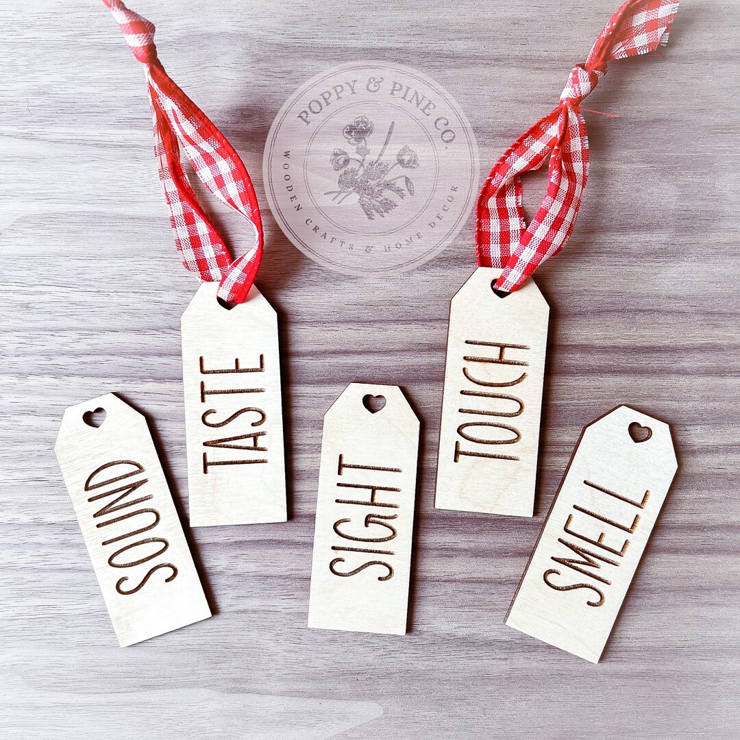 Valentines Day Themed Gift Tags | Senses | Smell| Taste| Sight| Sound ...