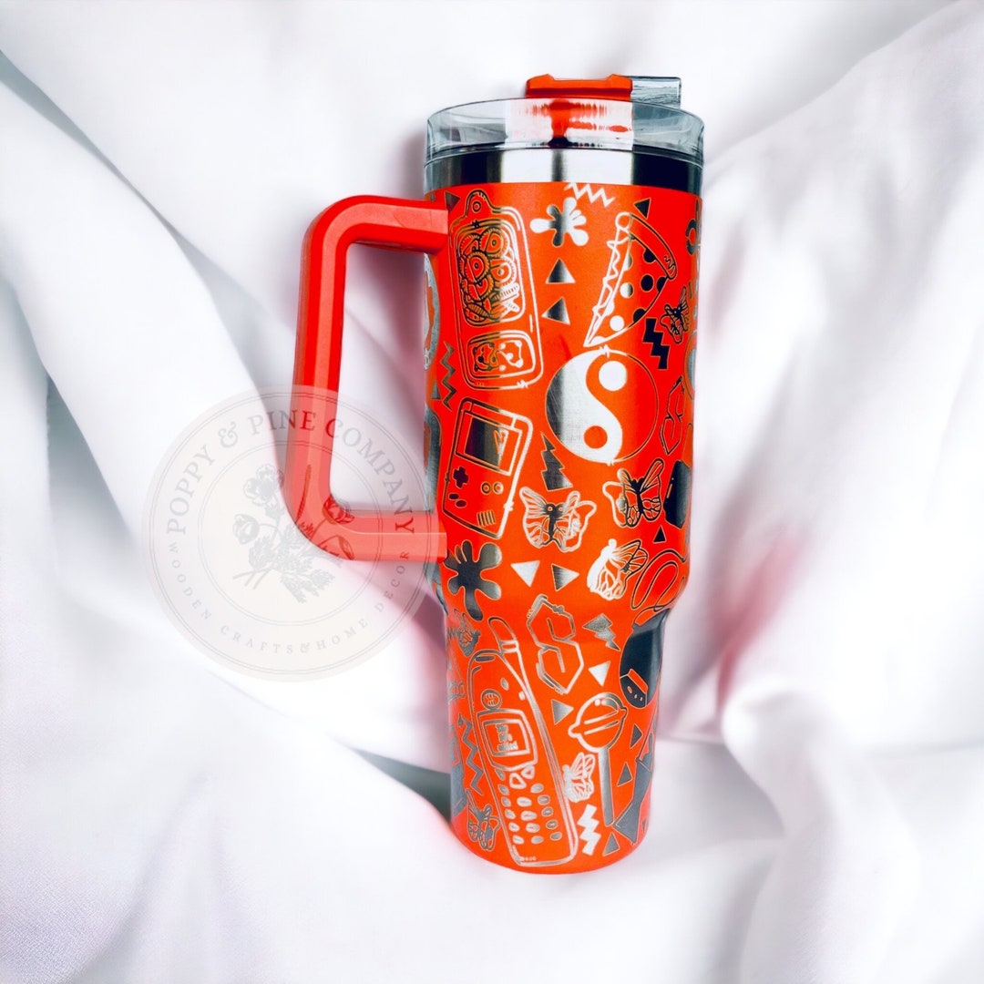 90’s Nostalgia Wrap Full 40 Oz Cup| Digital| Laser Cup Wrap| Hand Drawn ...