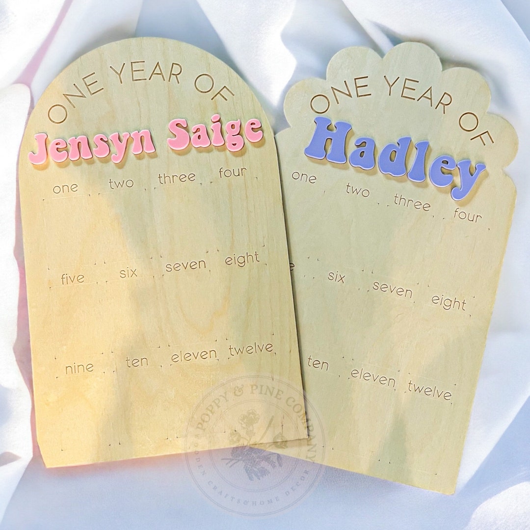 One Year of | My First Year Sign | First Birthday Sign| DIGITAL - Etsy