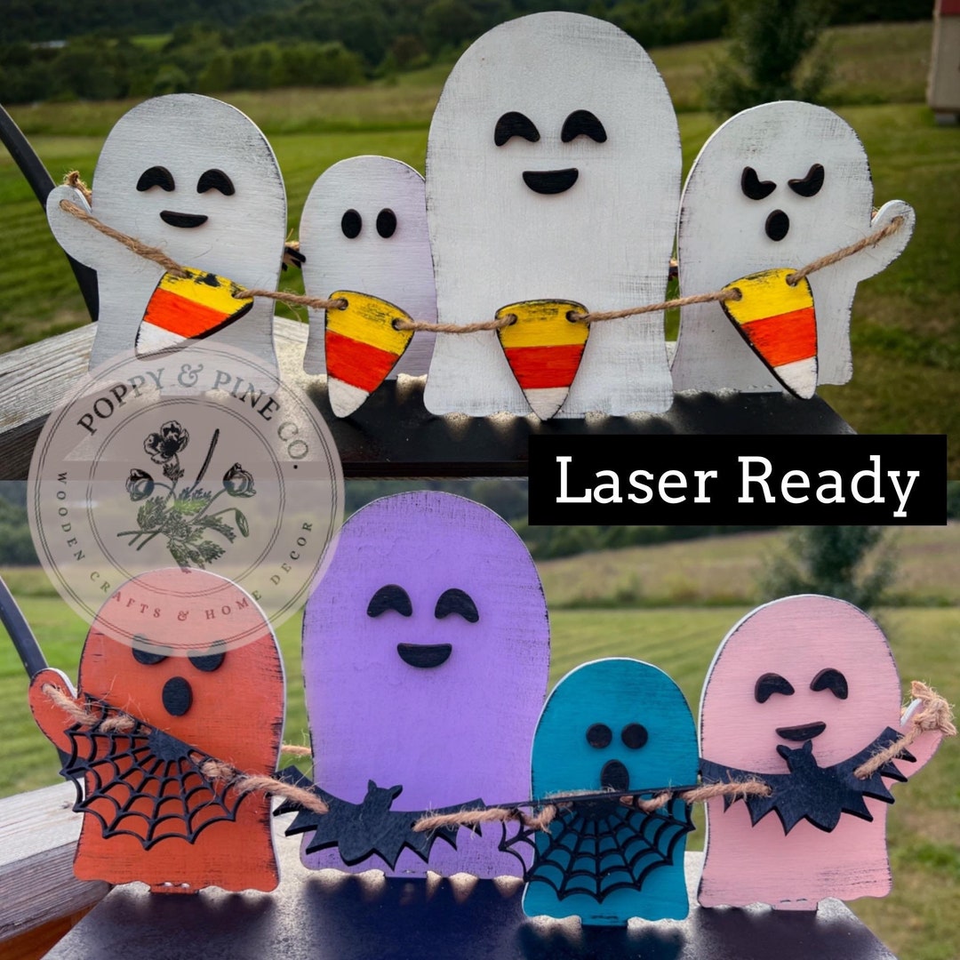 Spooky Ghost Sitter| SVG| Laser Ready| Halloween| Fall - Etsy