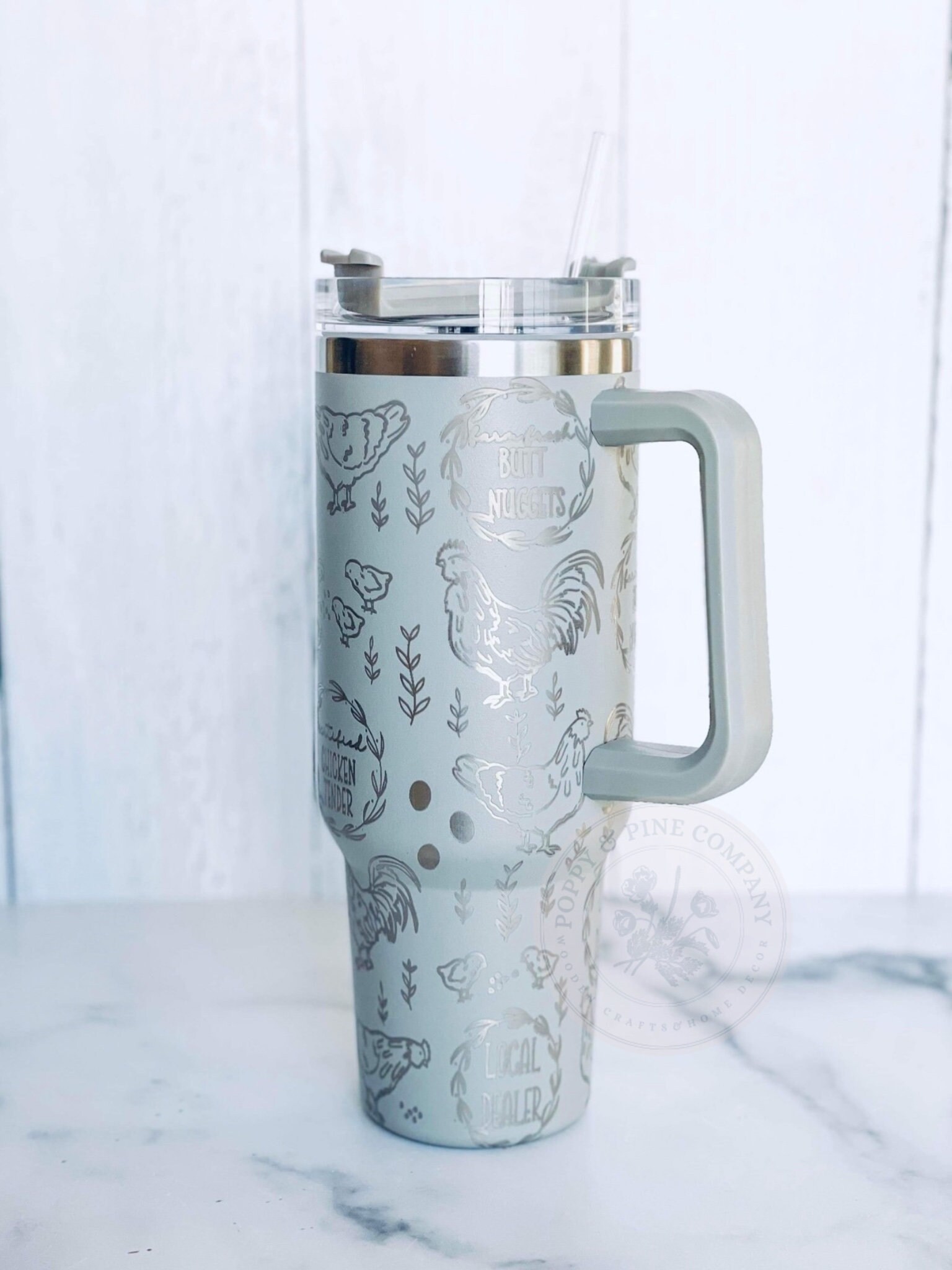 Hand Drawn Chicken Design Full 40 Oz Cup Wrap| Rooster| Chicks| Digital ...