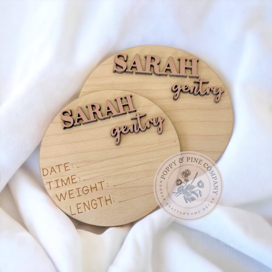 Baby Stat Rounds Digital| Birth Stat| Laser File - Etsy