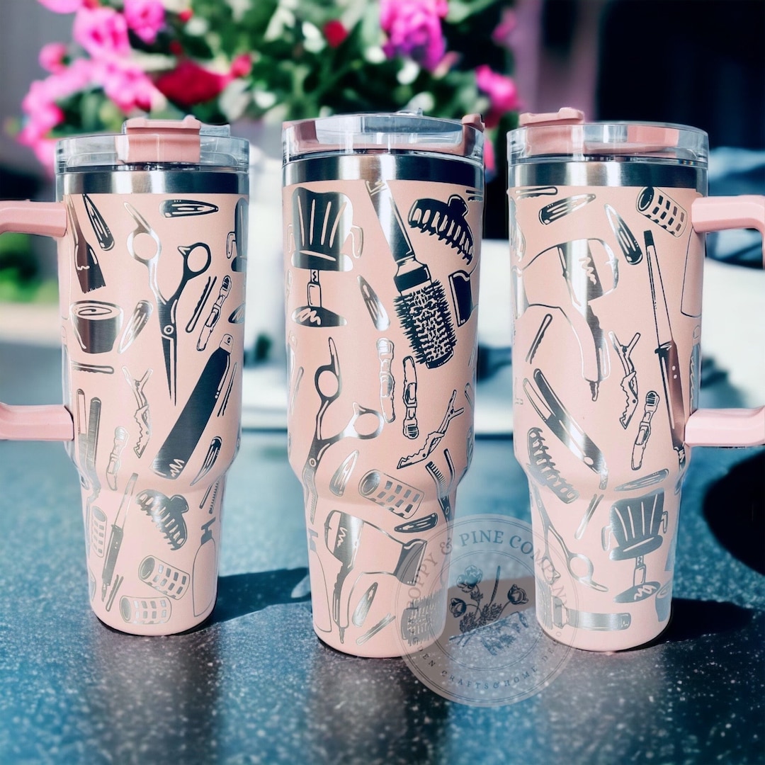 HAND DRAWN Hair Stylist Wrap Full 40 Oz Cup| Digital| Laser Cup Wrap - Etsy
