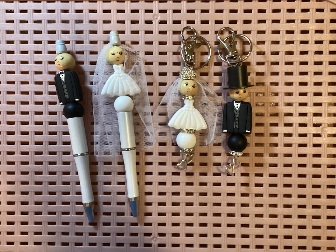 Interchangeable Bride and Groom Pens or Bride and Groom Swivel - Etsy