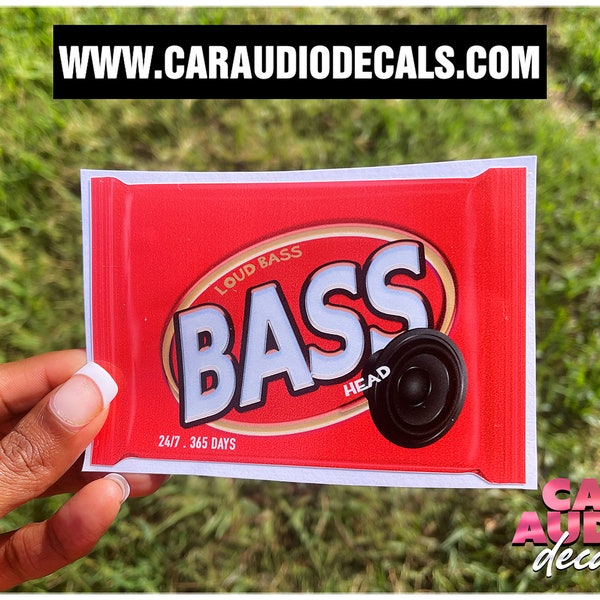 Basshead Decal - Etsy