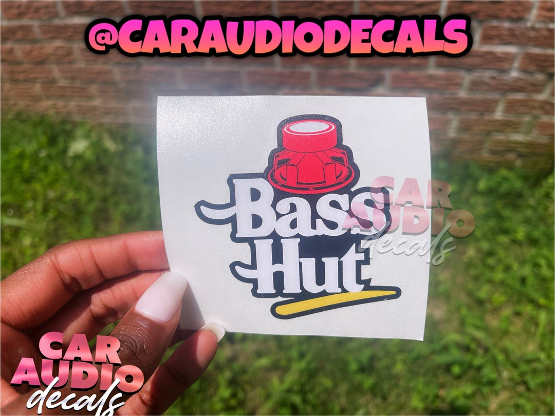 Basshead Bass Hut-basshead Decals-subwoofer-car Audio Decals-car Audio ...