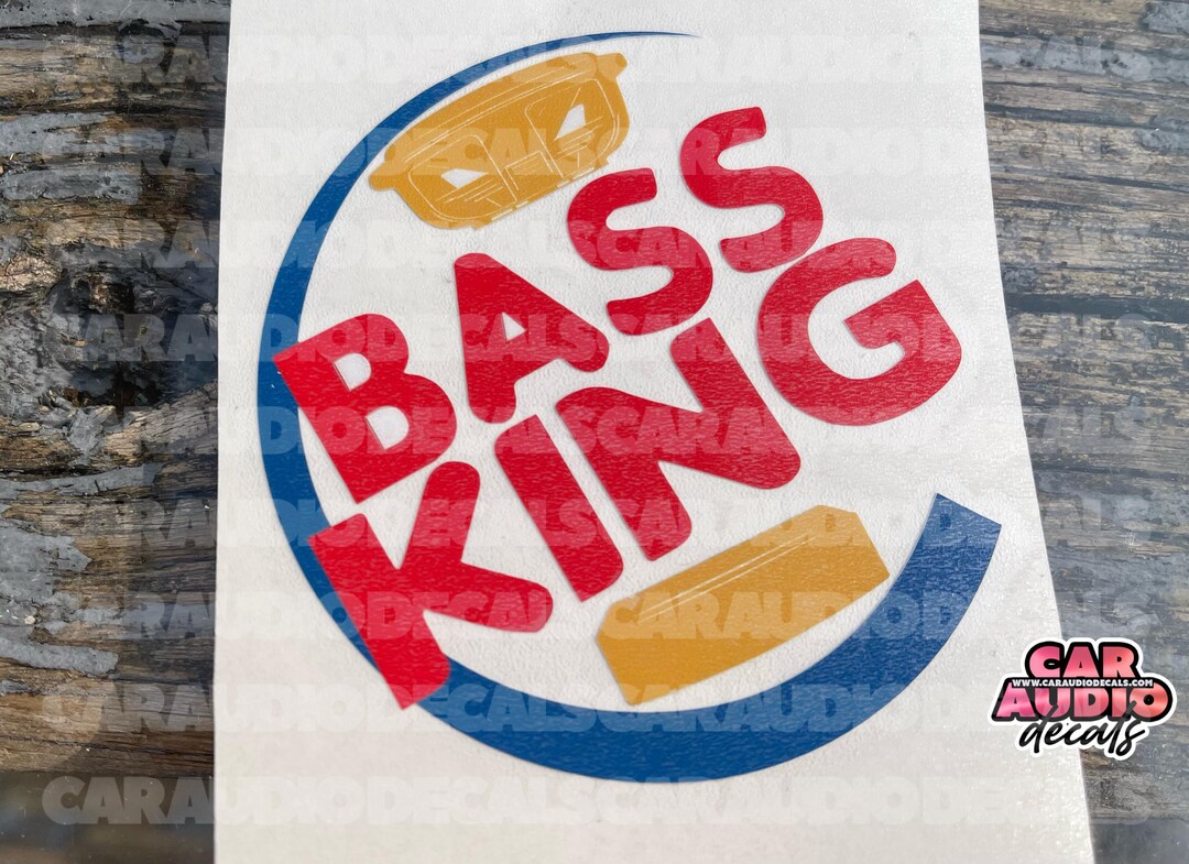 Bass King Decal-car Audio Decal-basshead Decal - Etsy