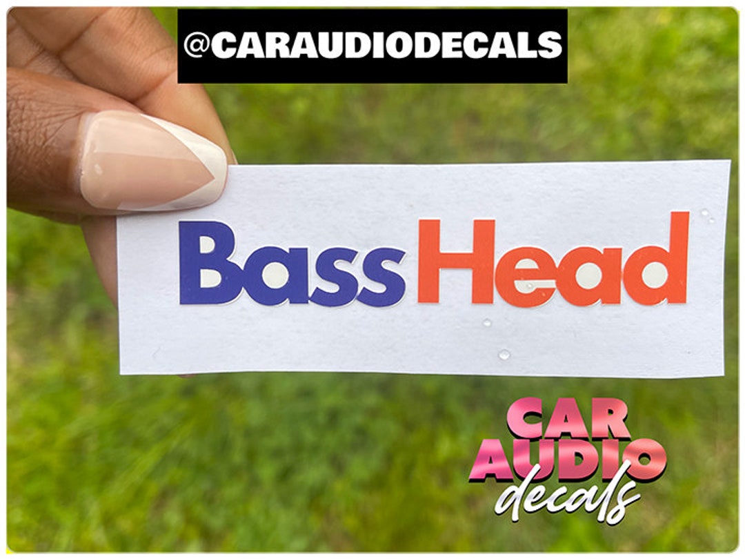 Bass Head Decal-car Audio Decal-basshead Decal - Etsy