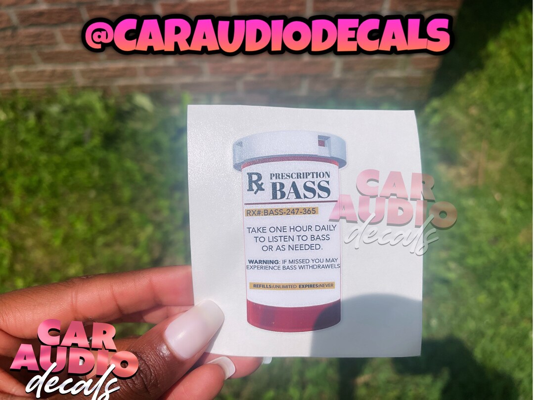 Basshead Bass Rx-basshead Decals-subwoofer-car Audio Decals-car Audio ...