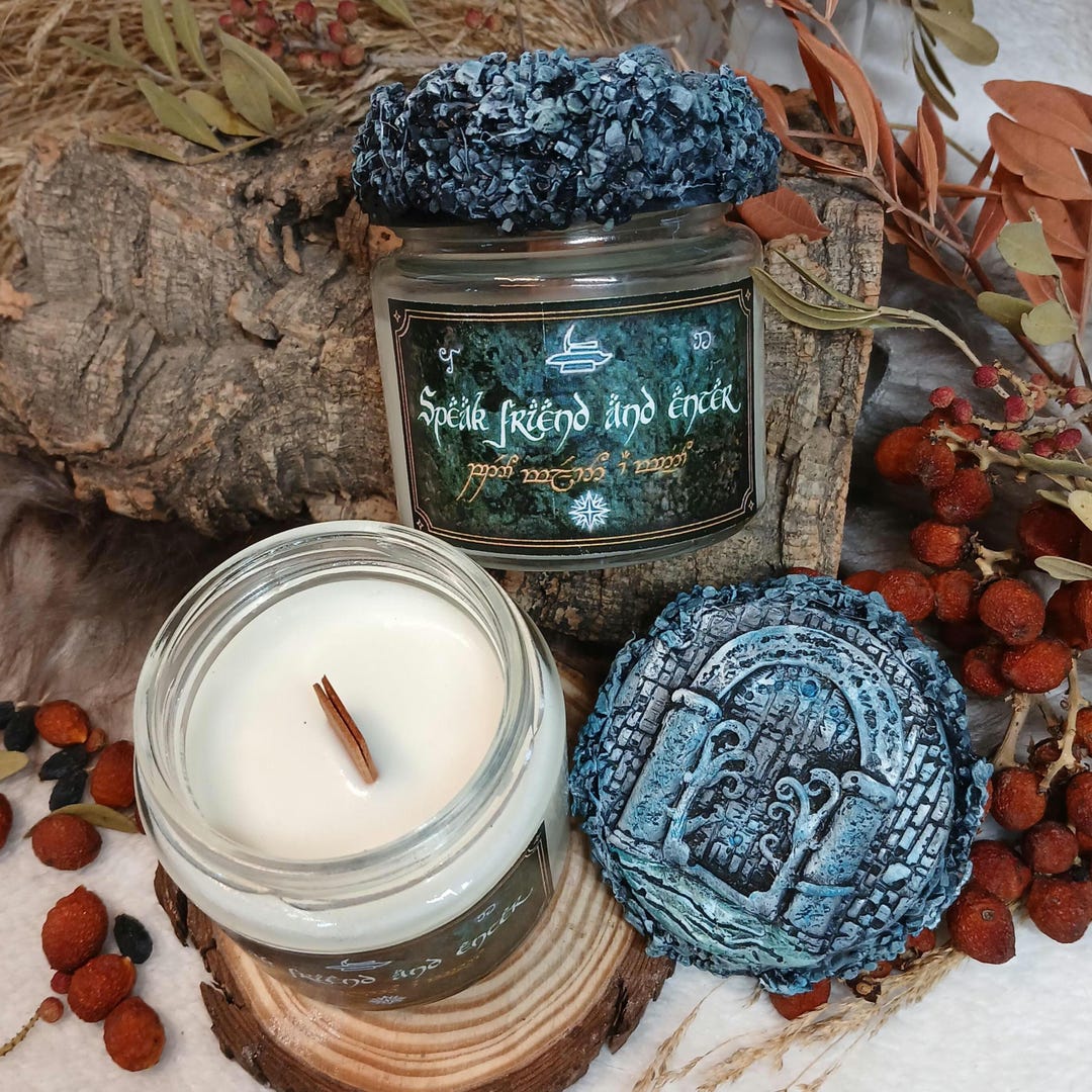 Moria Candle | Doors of Durin | Dwarf Candle | Tolkien Fantasy | Lord ...