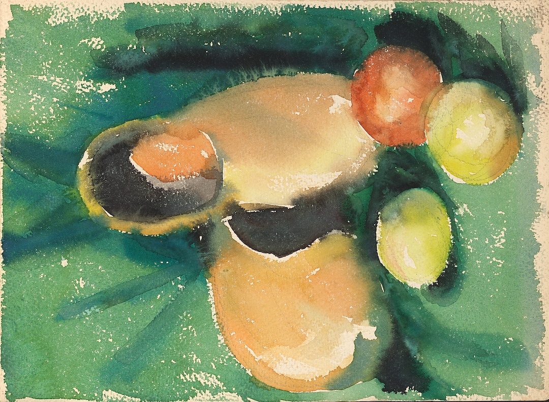 Watercolor Still Life Art Print: Fruit Painting (digital Download) - Etsy
