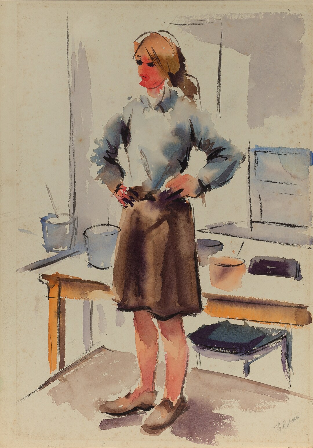 Classroom Watercolor Painting: Student Art (digital Download) - Etsy