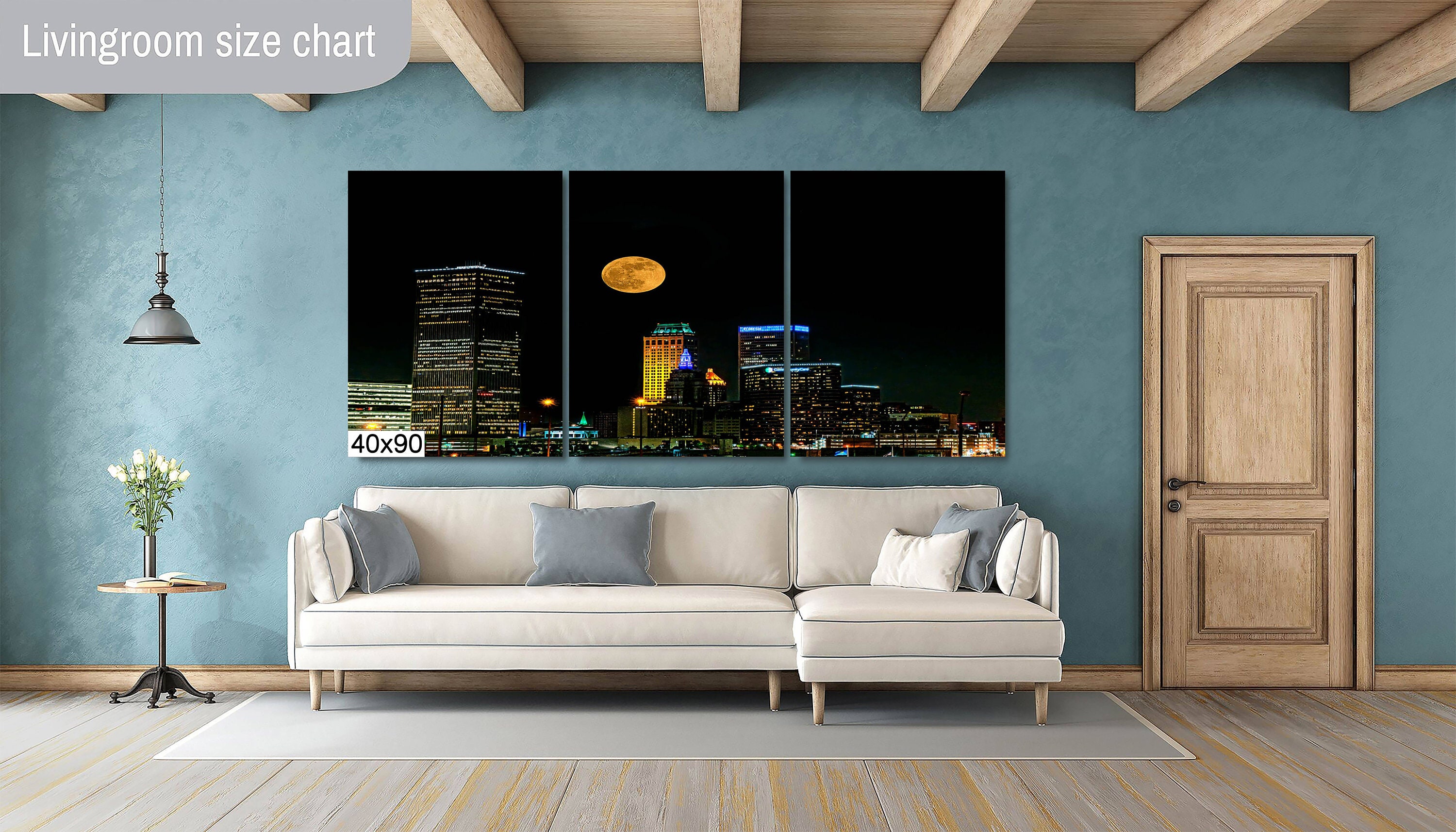 Tulsa Oklahoma Night Skyline Art Print - Etsy