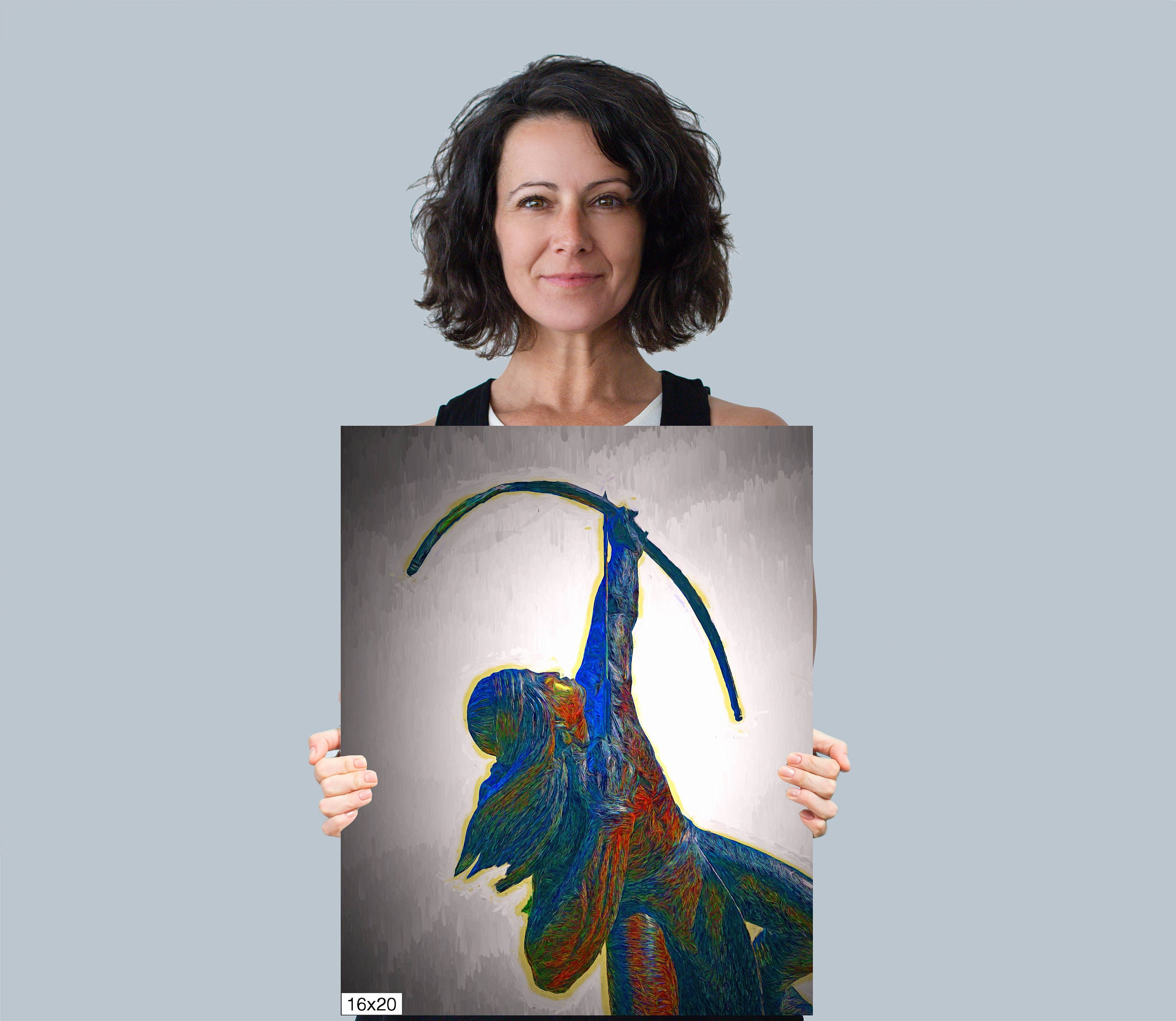 Native American Art Abstract Indian Art Indian Art Canvas - Etsy