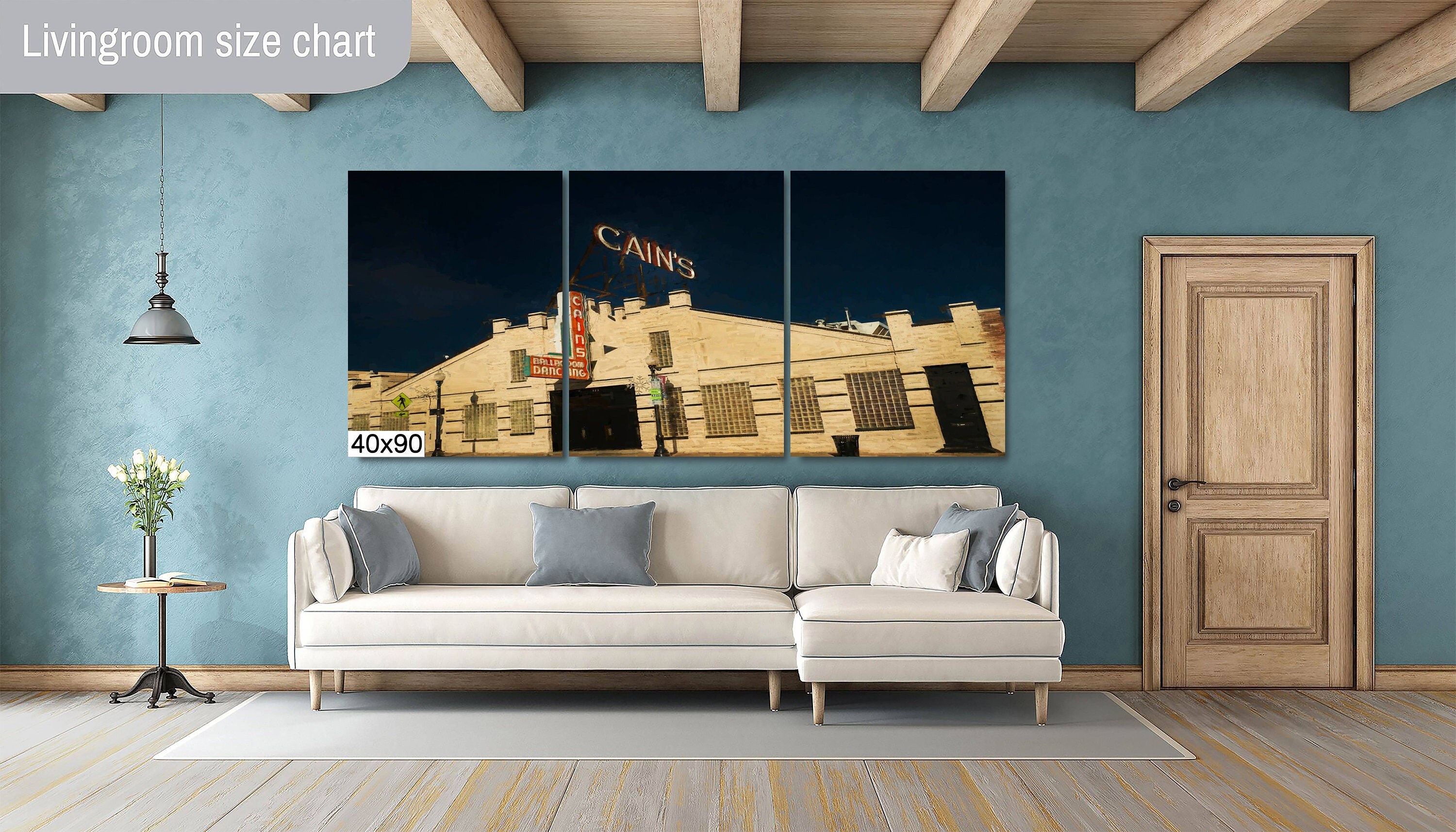 Tulsa Skyline Wall Art, Tulsa Skyline Print, Cain's Ballroom, Cain's ...