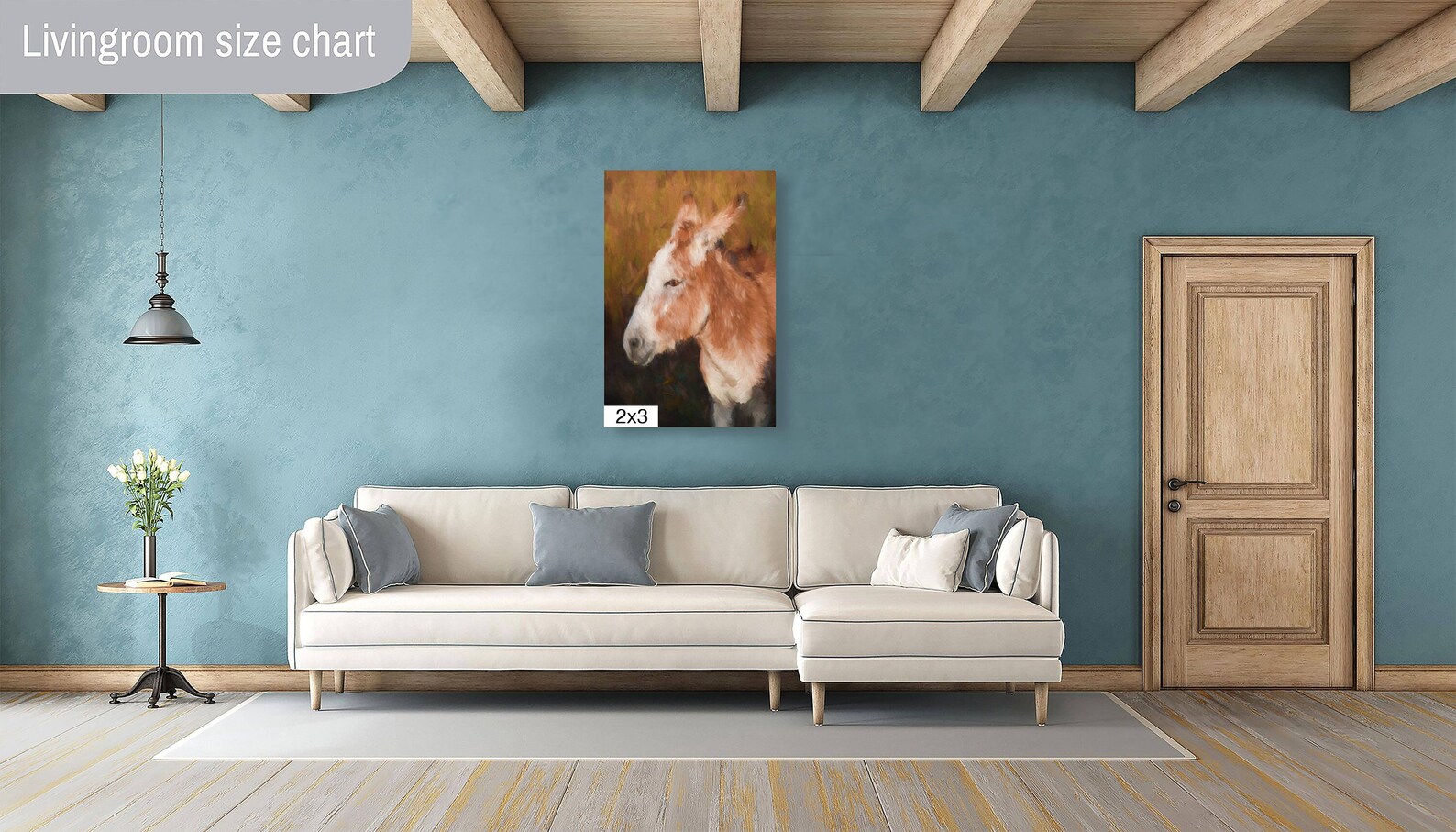 Donkey Wall Art, Donkey Wall Canvas, Nursery Donkey Print, Burro Art ...