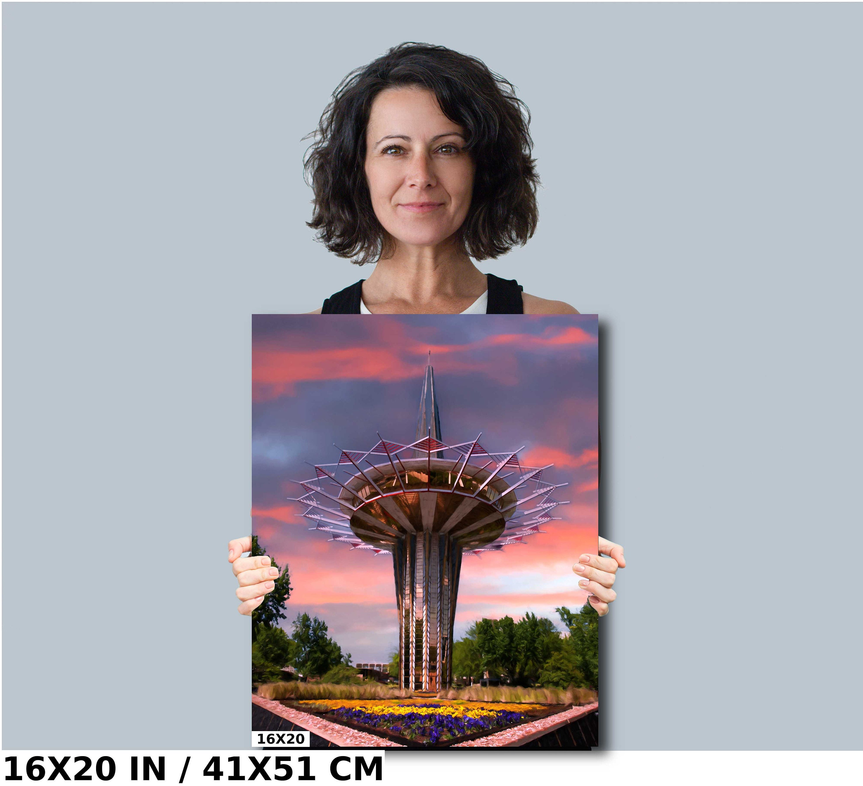 ORU Prayer Tower Tulsa OK Print, University Skyline Art - Etsy