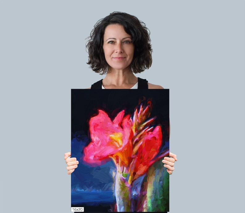 Calla Lilly Wall Art, Calla Lilly Print, Calla Lilly Canvas, Abstract ...