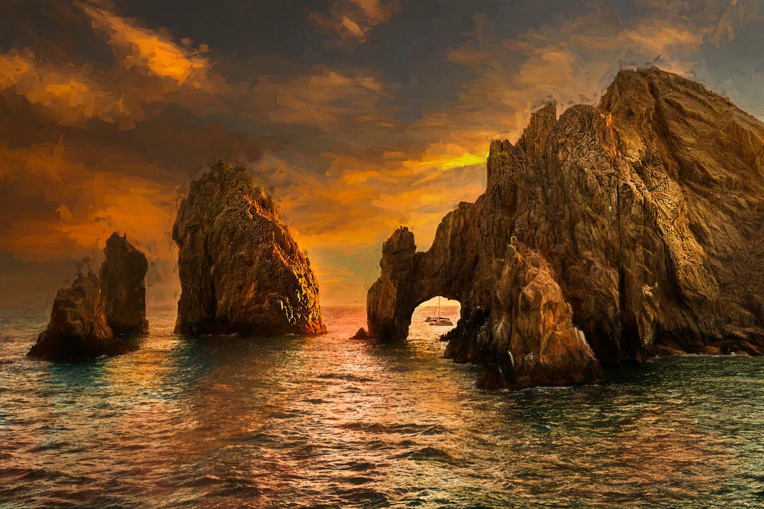 Cabo Arch Print, Cabo Arch Canvas, Cabo San Lucas Photograph, Pacific ...