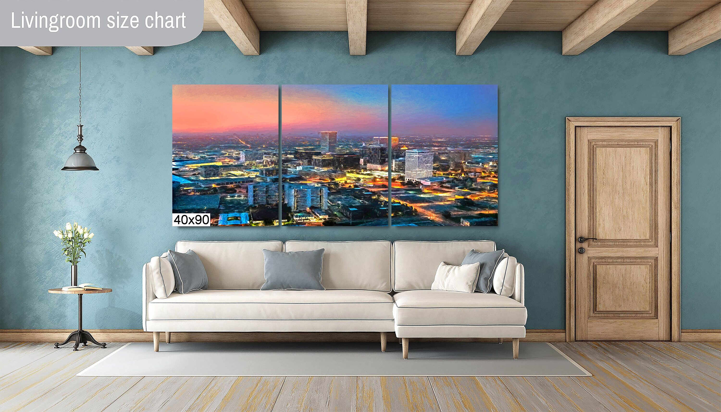 Tulsa Oklahoma Skyline Wall Art, Tulsa Skyline Art, Tulsa Art Print ...