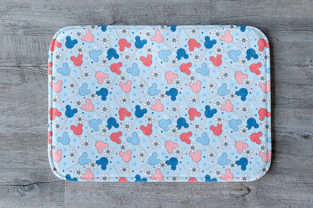Cute Disney Bath Mat, Mickey Mouse Bathroom Decor, Subtle Mickey Decor ...