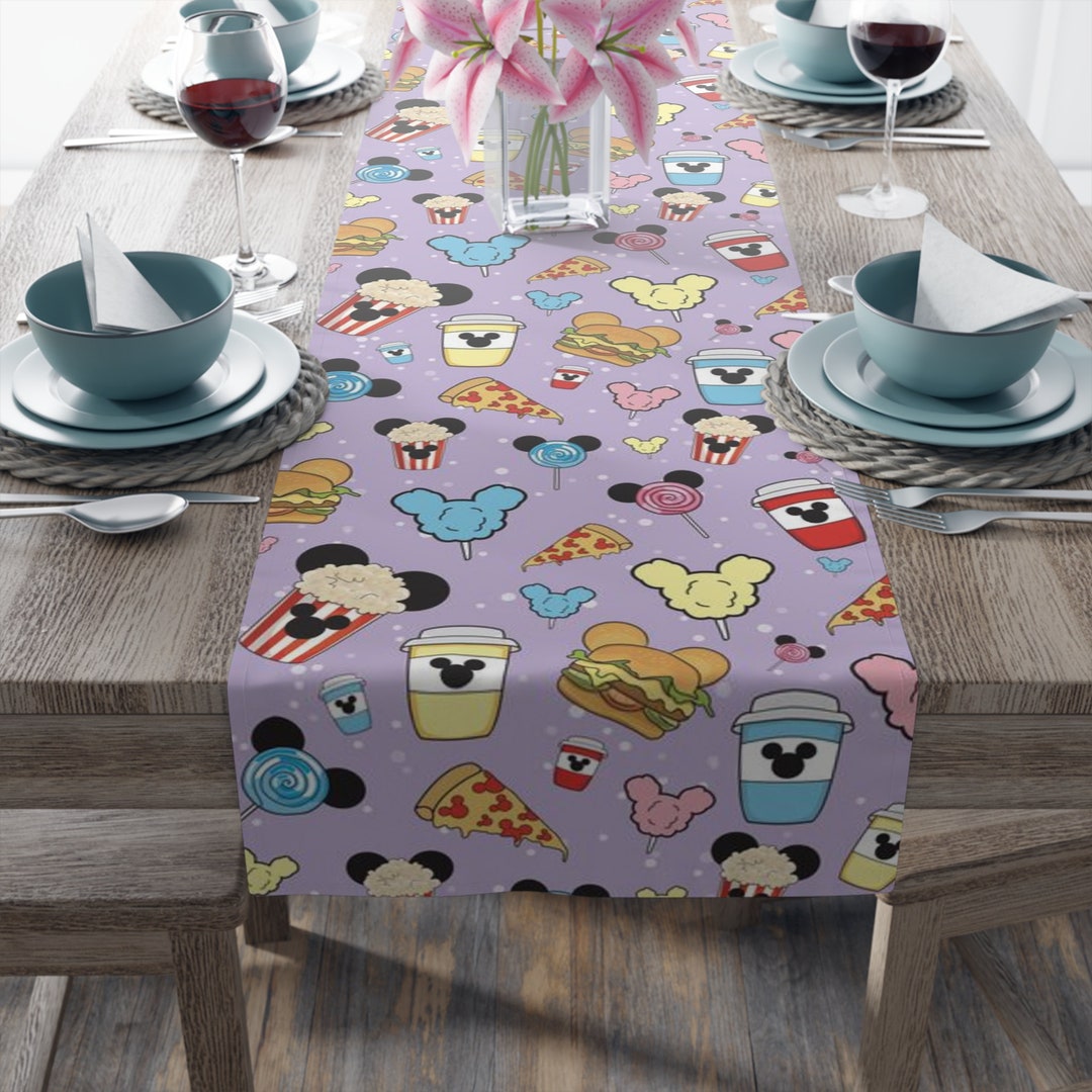 Disney Table Runner Disney Kitchen Decor Mickey Mouse Table Runner ...