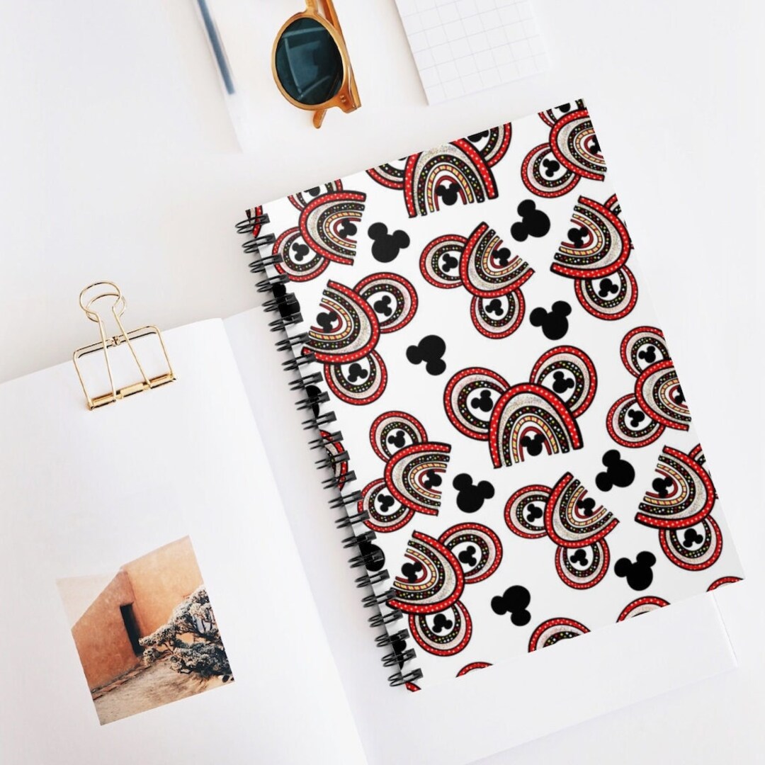 Mickey Mouse Spiral Notebook - Minnie Mouse Office Supply - Minnie ...