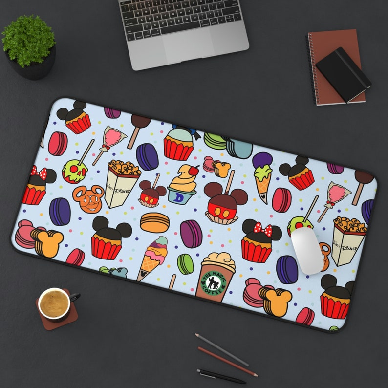 Disney Snacks Desk Mat, Magic Kingdom Office Supply, Mickey Home Decor ...
