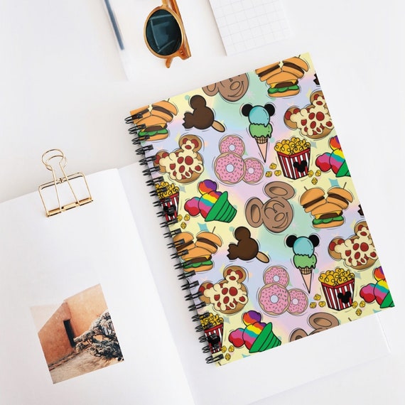 Mickey Mouse Spiral Notebook Minnie Mouse Office Supply - Etsy