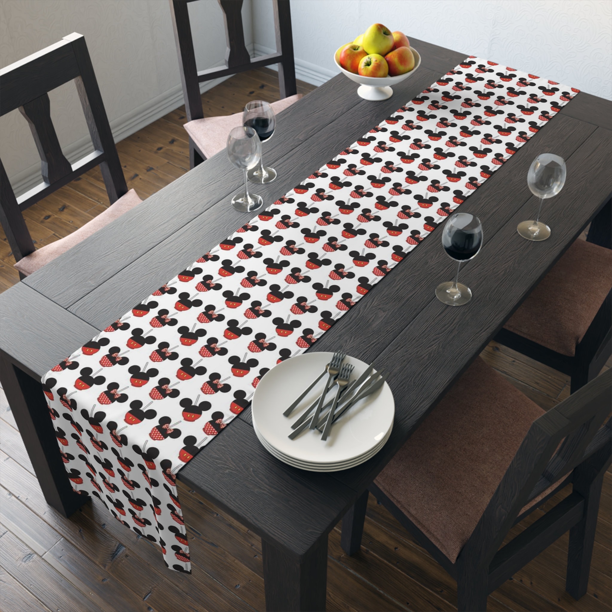 Disney Table Runner Disney Kitchen Decor Mickey Mouse Table - Etsy