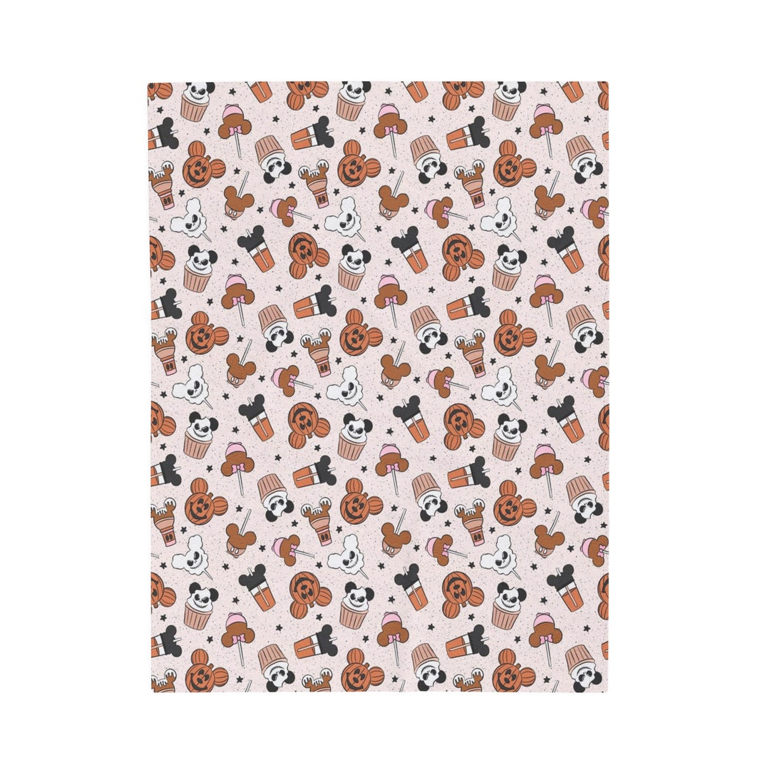 Disney Fall Blanket Mickey Mouse Ears Velveteen Plush Blanket Disney ...