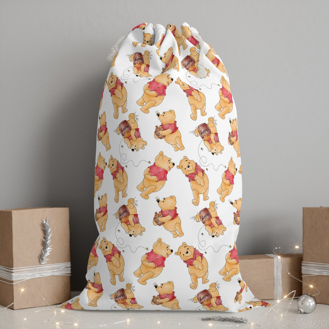 Cute Winnie the Pooh Sack Disney Christmas Gift Bag Winnie the Pooh ...