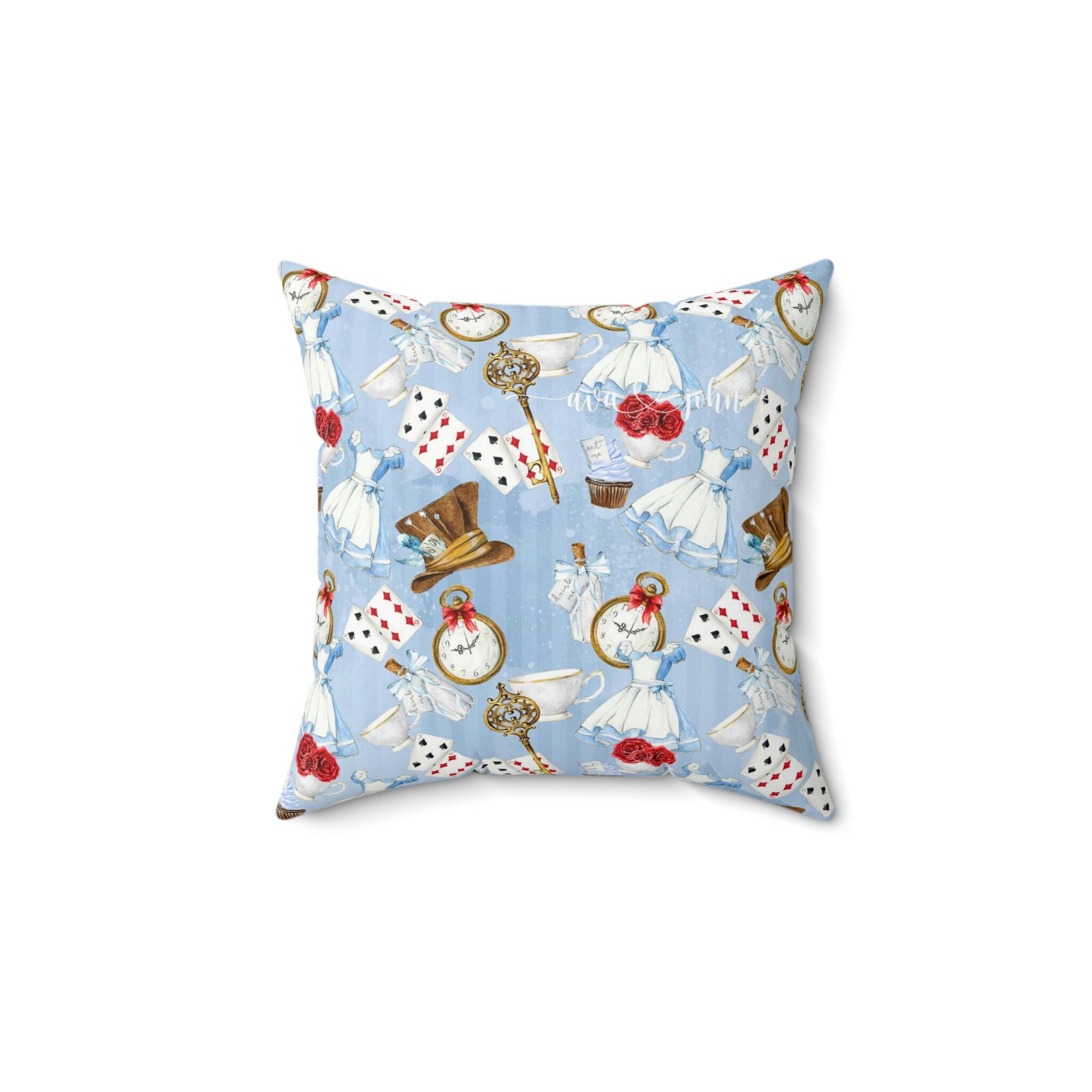 Alice in Wonderland Pillow Disney Cushion Disney Wonderland - Etsy