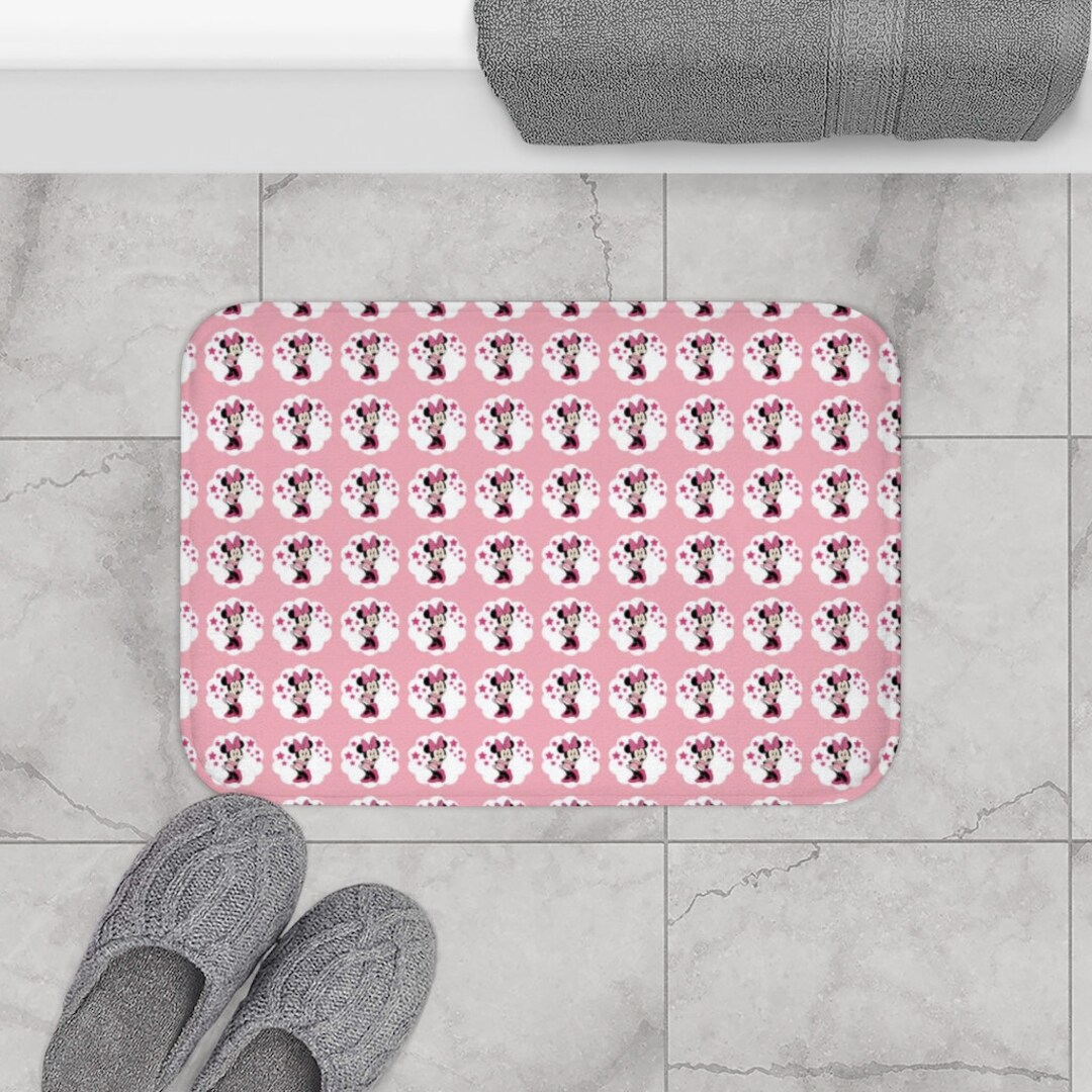Minnie Mouse Bath Mat - Minnie Mouse Bathroom Decor - Minnie Mouse ...