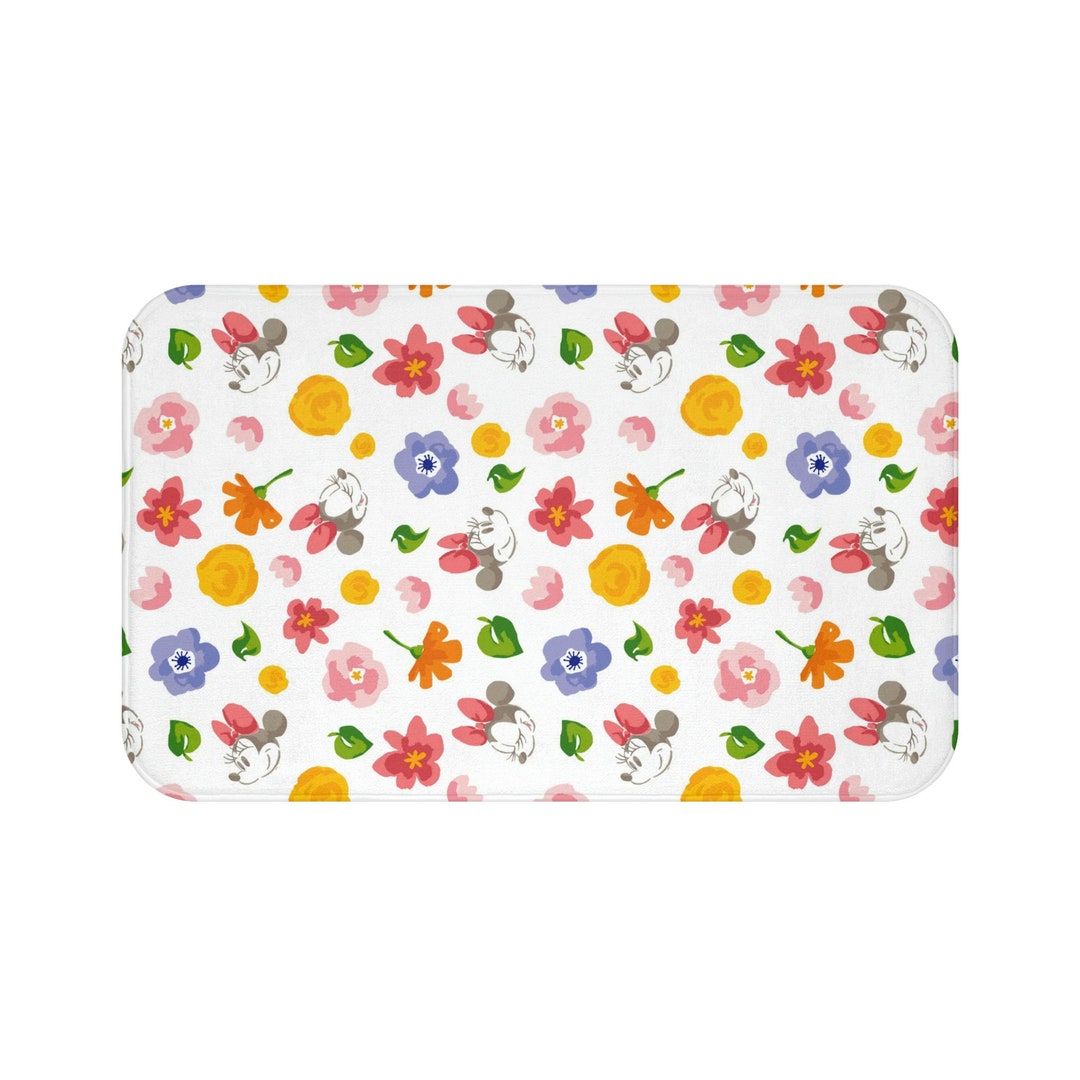 Minnie Mouse Bath Mat, Minnie Mouse Bathroom Decor, Minnie Mouse Decor ...