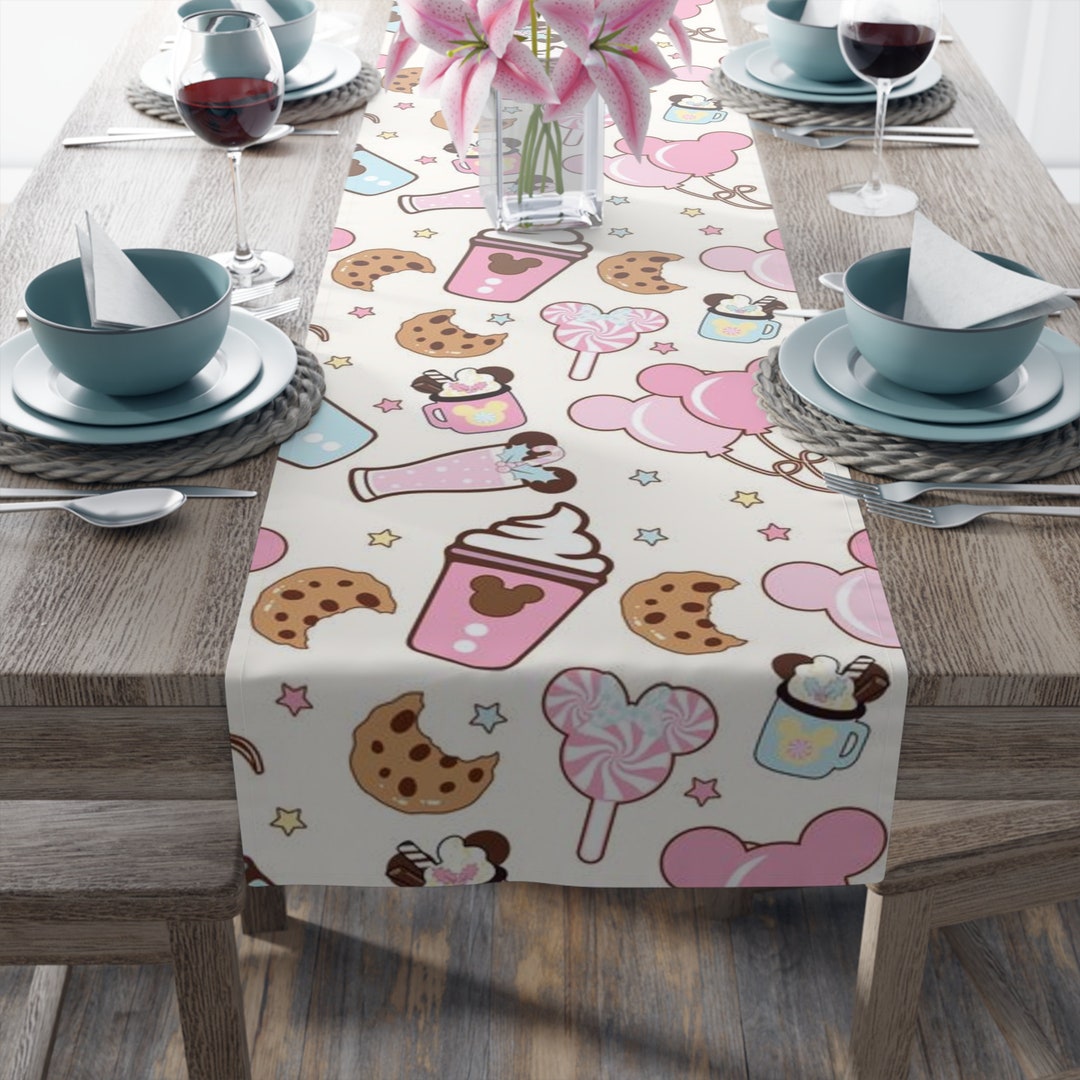 Disney Table Runner Disney Kitchen Decor Mickey Mouse Table Runner ...
