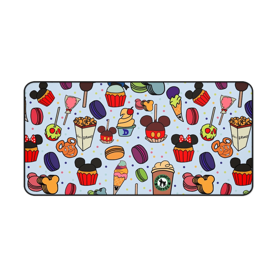 Disney Snacks Desk Mat, Magic Kingdom Office Supply, Mickey Home Decor ...