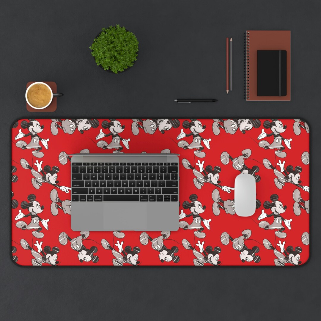 Retro Disney Desk Mat, Magic Kingdom Office Supply, Mickey Home Decor ...
