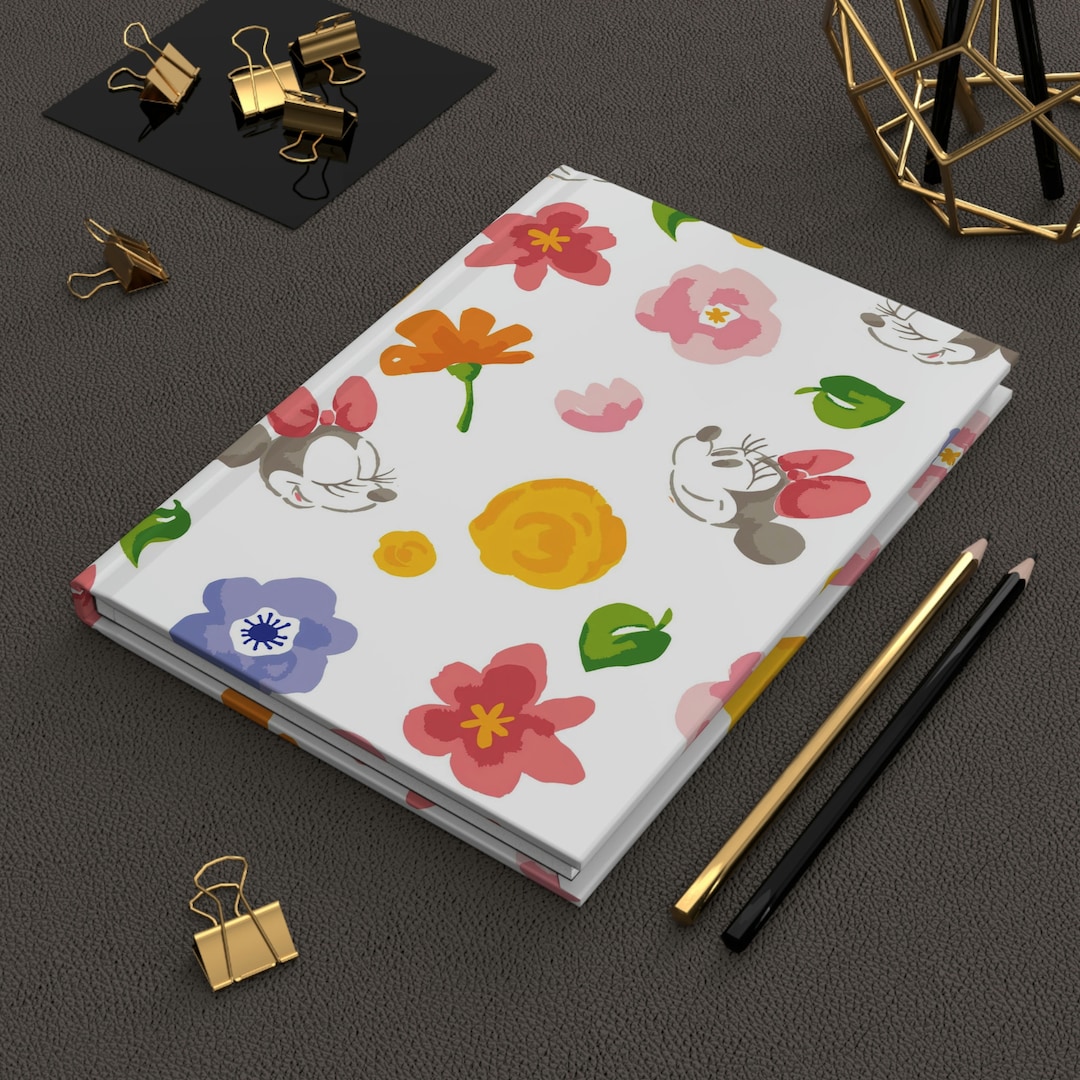 Cute Minnie Mouse Journal, Disney Trip Planner, Flower Minnie Notebook ...