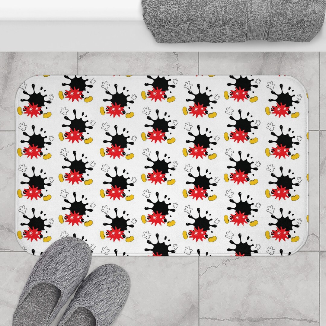 Disney Bath Mat Disney Bathroom Decor Mickey Mouse Bath Rug Decor ...