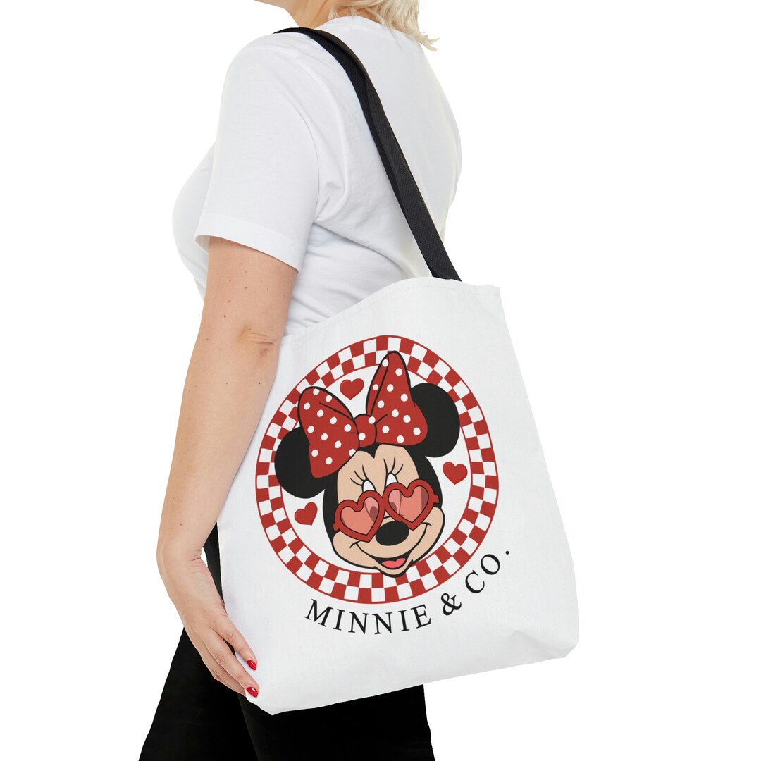 Disney Tote Bag, Disney Canvas Tote, Disney Shopping Bag, Minnie Mouse ...