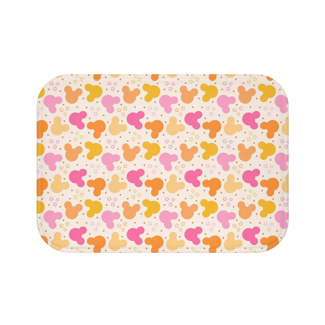 Cute Disney Bath Mat, Mickey Mouse Bathroom Decor, Subtle Mickey Decor ...