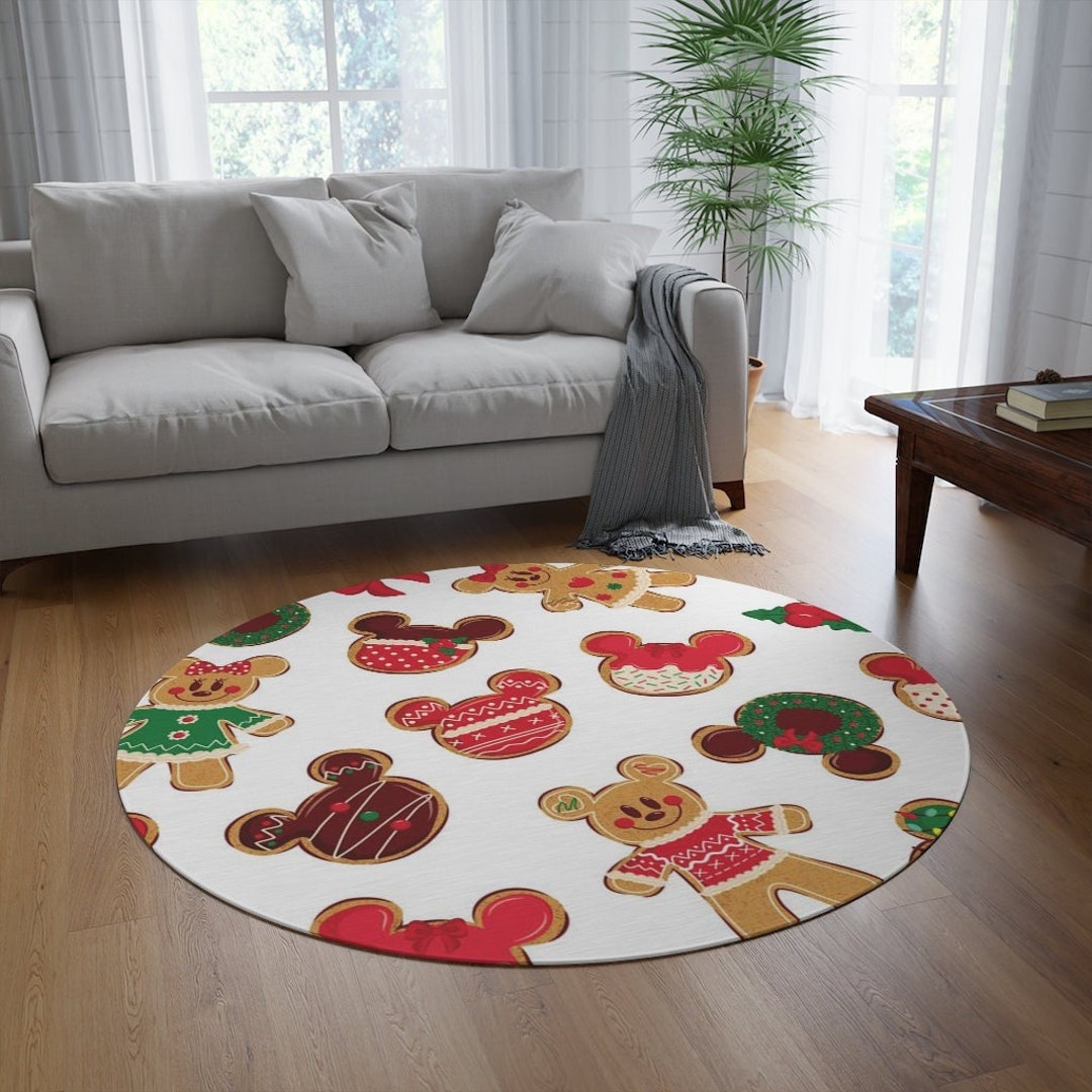 Christmas Disney Rug - Christmas Mickey Mouse Rug - Disney Home Decor ...