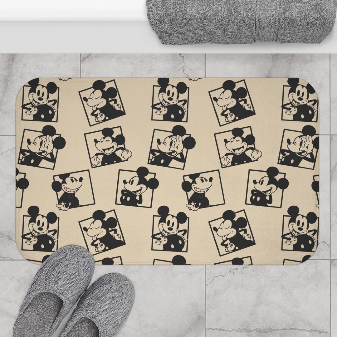 Disney Bath Mat Disney Bathroom Decor Mickey Mouse Bath Rug Decor ...