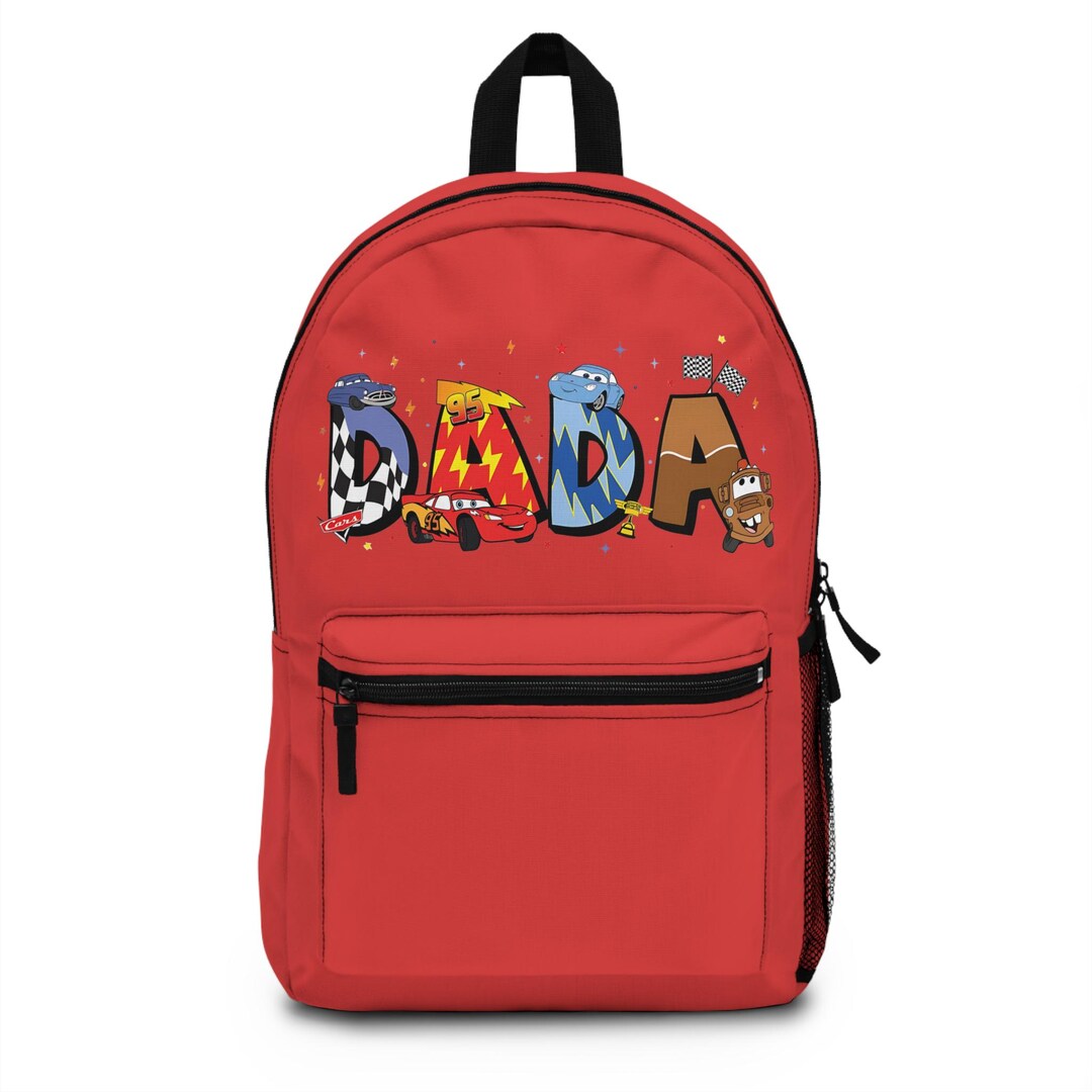 CARS Dad Backpack Disney Travel Bag Disney Cars Theme Park Cute Disney ...