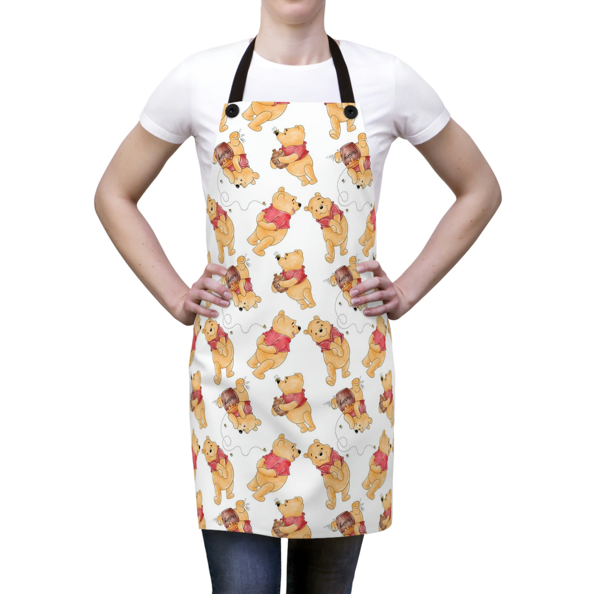 Winnie the Pooh Cute Apron, Disney Apron, Cooking Apron, Disney Kitchen ...