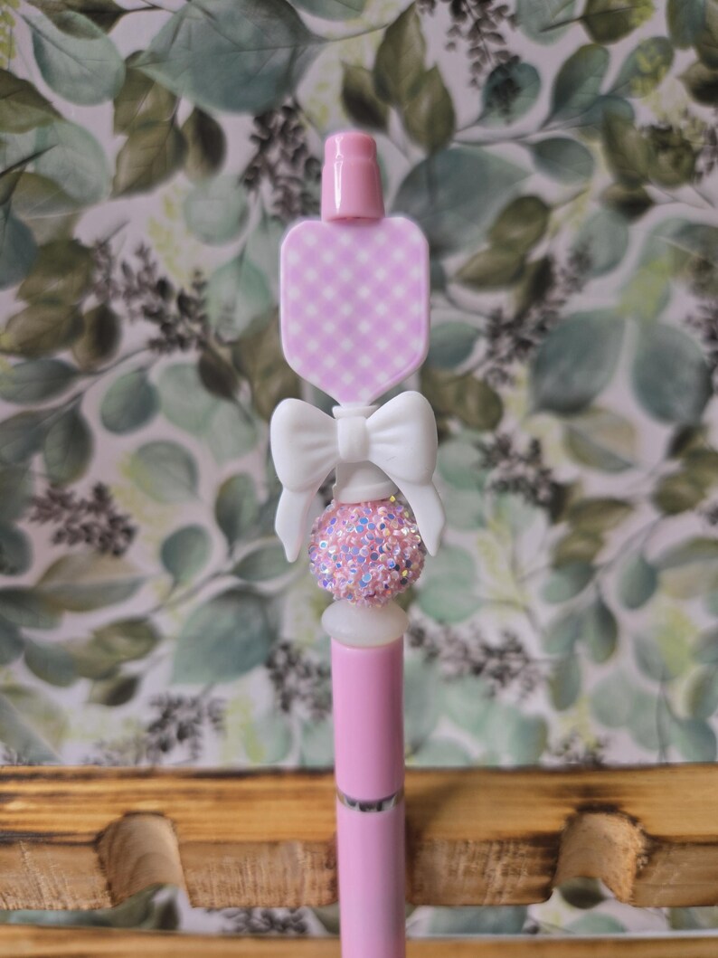 Pink & White Checkered Pickleball Paddle Pen - Etsy